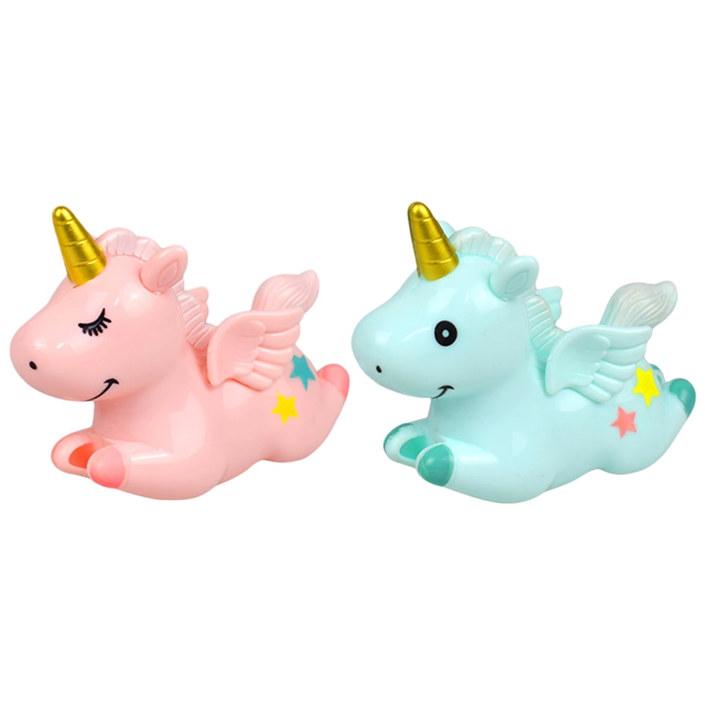 SHOWERORO 2Pcs Cartoon Unicorn Cake Topper for Girls Birthday Party ...