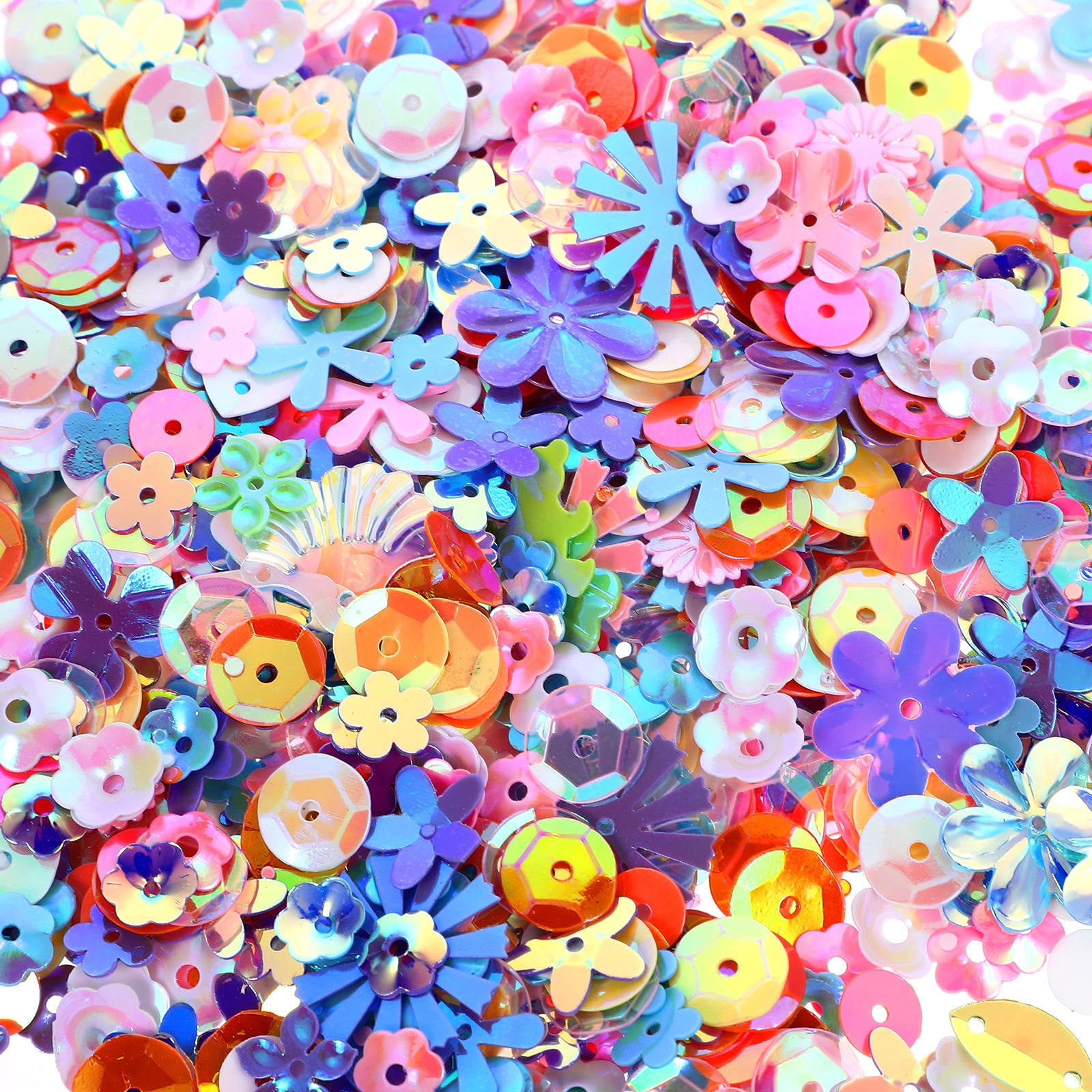 SHOWERORO 3Pack Colored Sequins Diy Loose Sequins Assorted Color for ...
