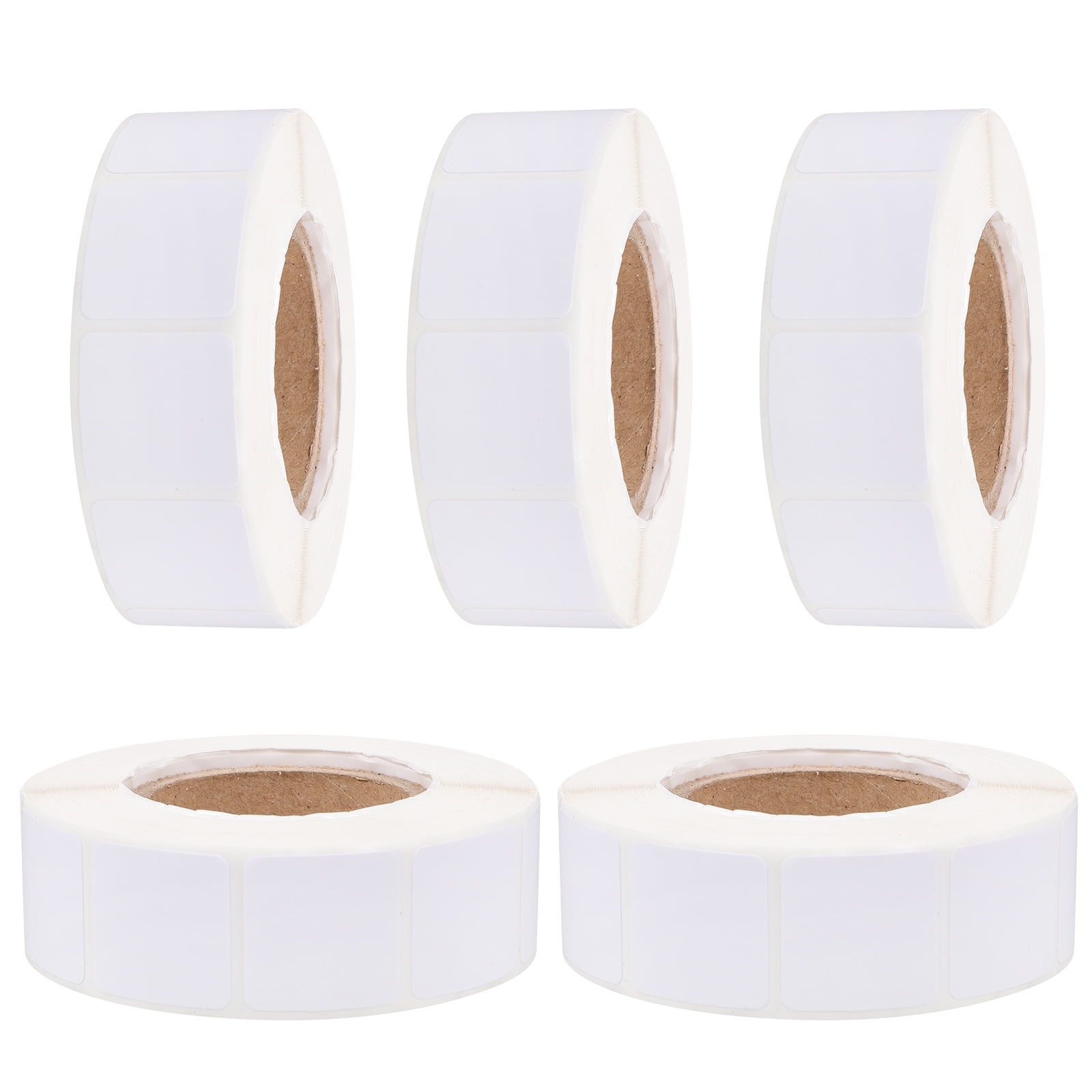 SHOWERORO 5 Rolls 1000 Pcs White Coated Paper Target Decal Labels for ...