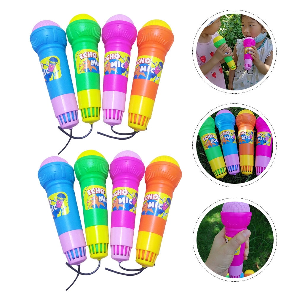 SHOWERORO 5Pack Realistic Prop Microphone Toy for Kids Singing Themed ...