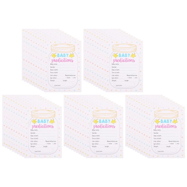 SHOWERORO 5Sets Baby Shower Wishes Cards Paper Advice Function for Baby ...