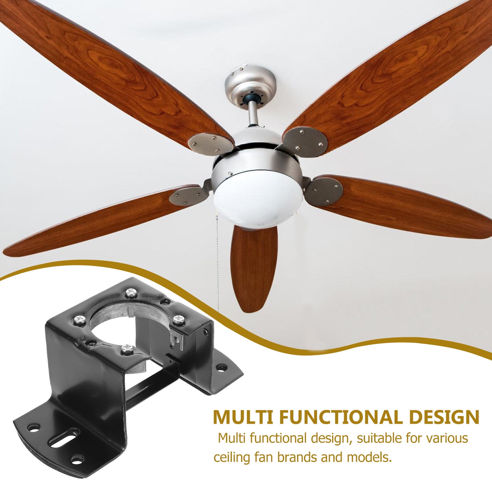 SHOWERORO Ceiling Fan Bracket 1 Set Adjustable Square Rack for Ceiling ...