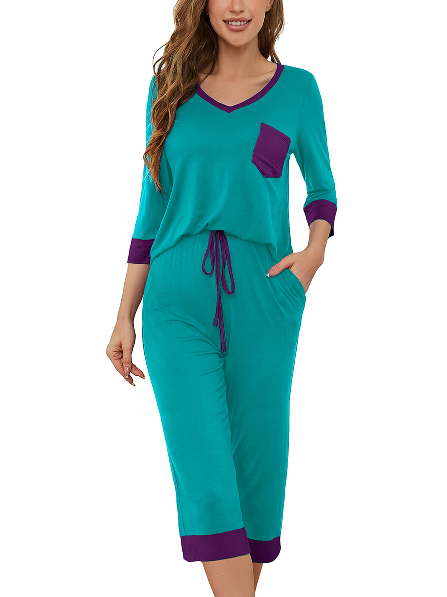 Jerry Leigh Stitch Tank and Lounge Pant Pajama Set (Women) - Walmart.com