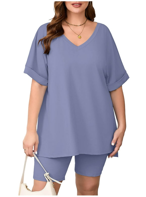 Plus Size Pajama Sets in Womens Plus Size Pajamas & Loungewear - Walmart.com