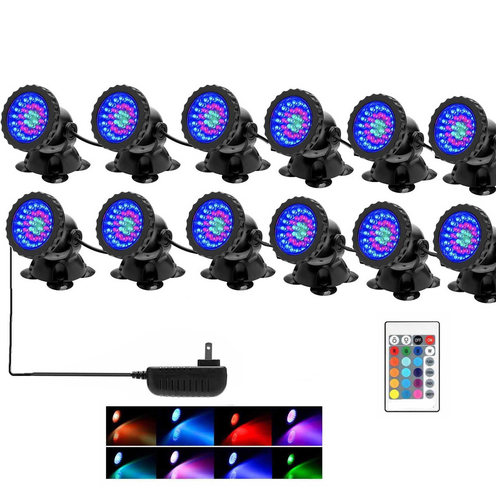SHOYO Color Changing Pond Lights, Underwater Fountian Light IP68 ...