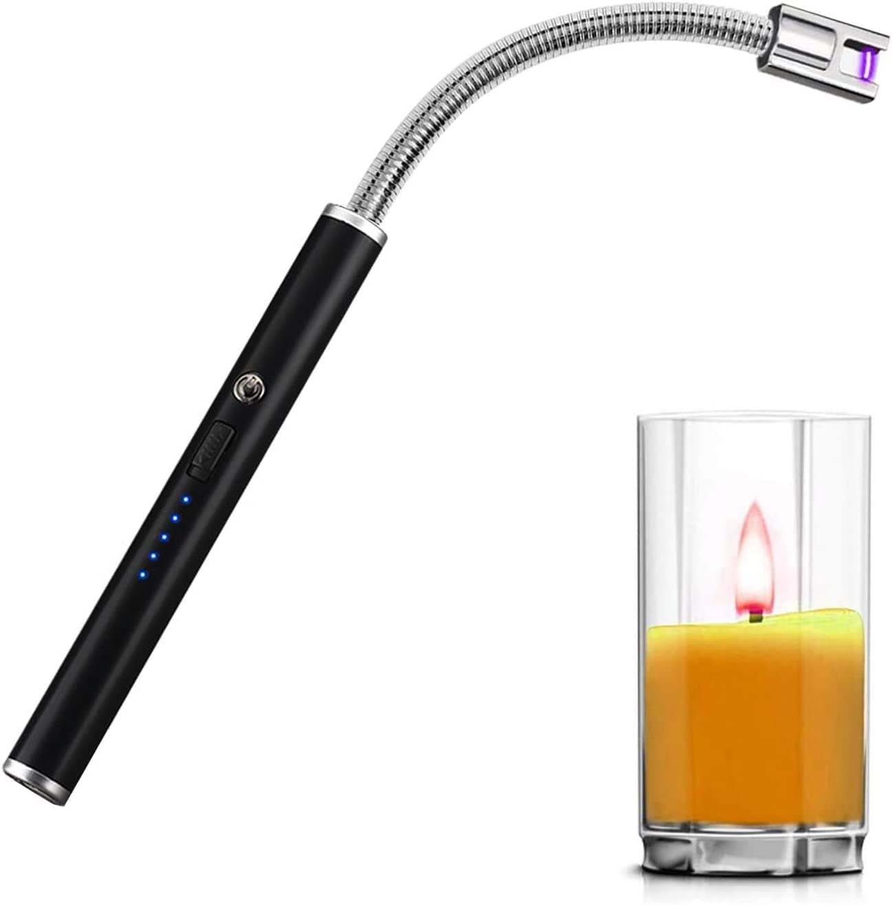 SHRADDHA MATERIALS Candle Lighters 1 Pack Rechargeable USB Long Lighter ...