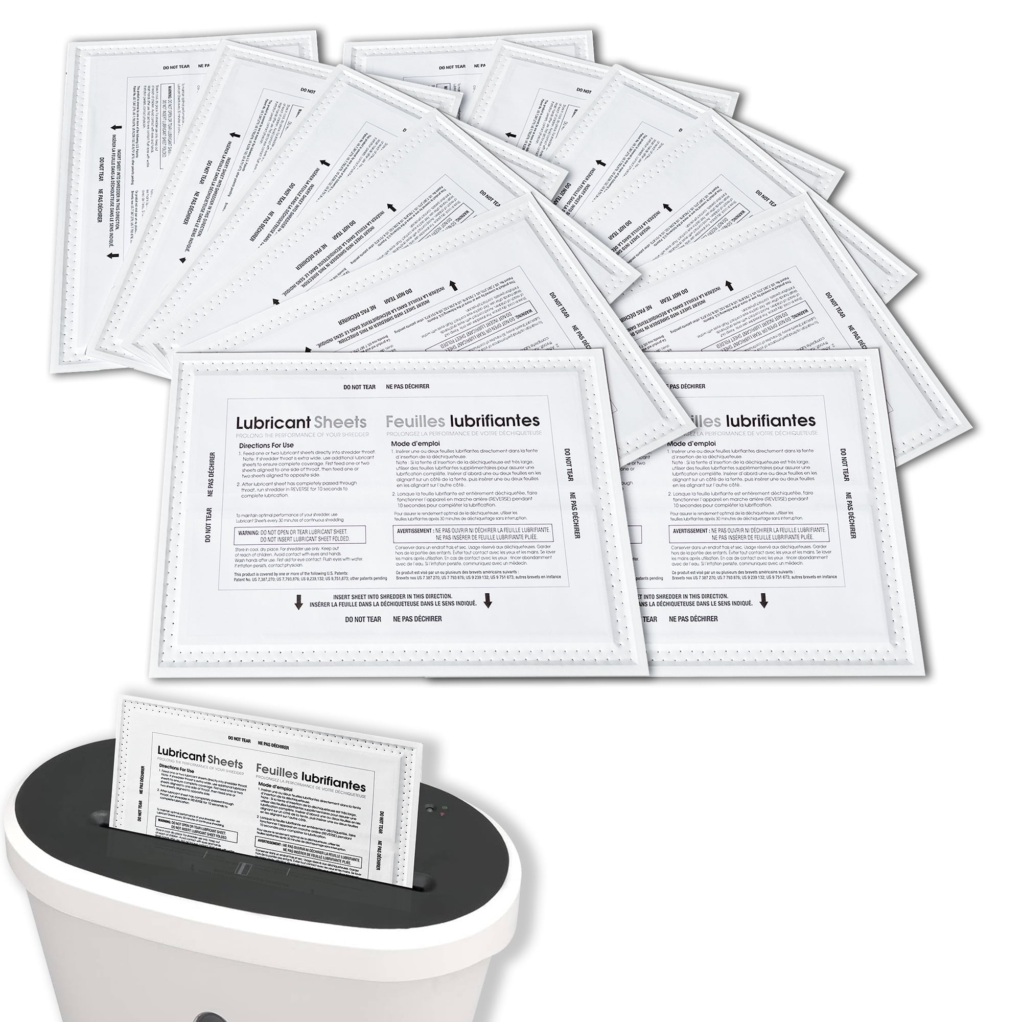SHREDDER LUBRICANT SHEET-A5 size 12 sheets,Match 6.6 gallon garbage ...