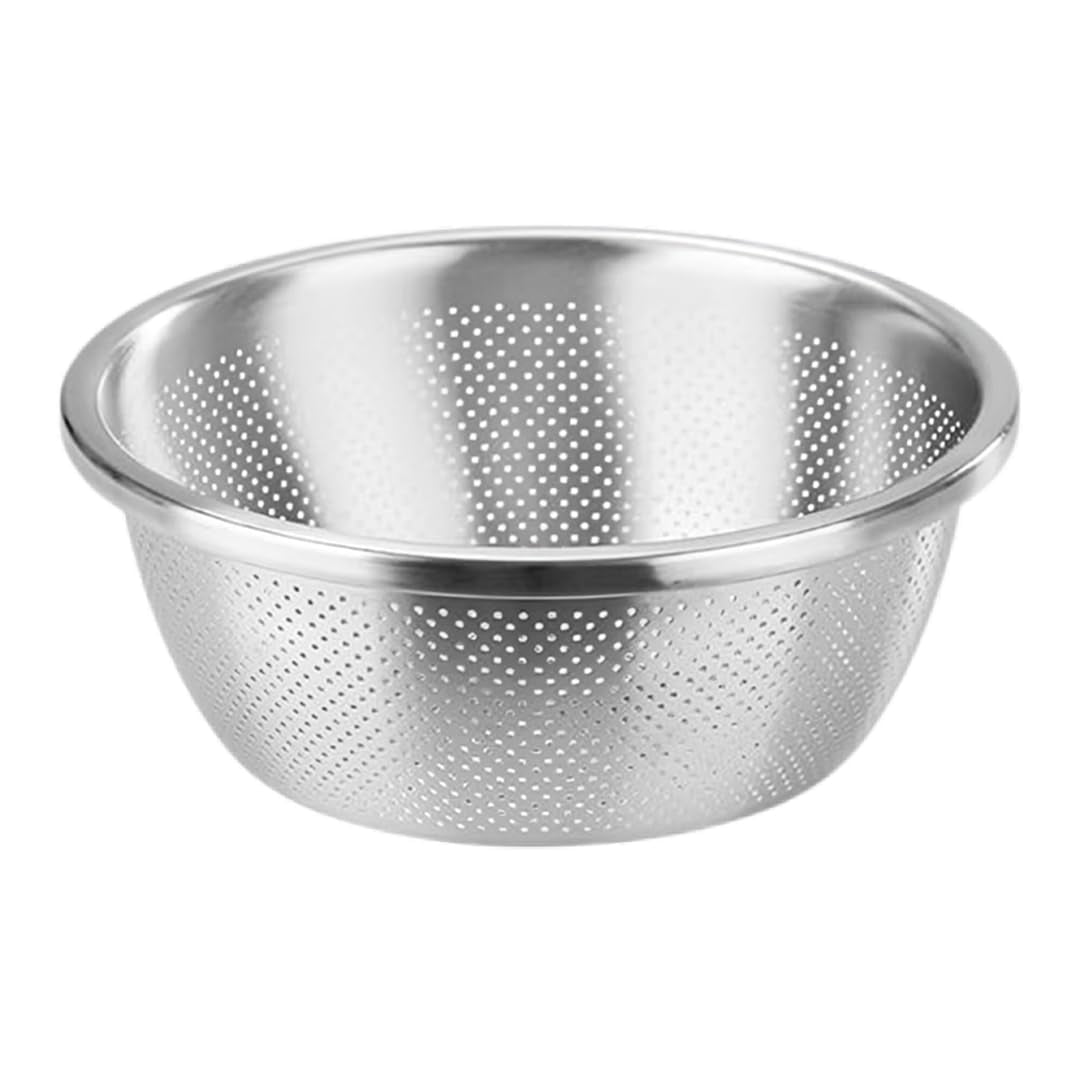SHREESAMP Small Stainless Steel Rice Strainer Mixing Bowls Set Ideal ...