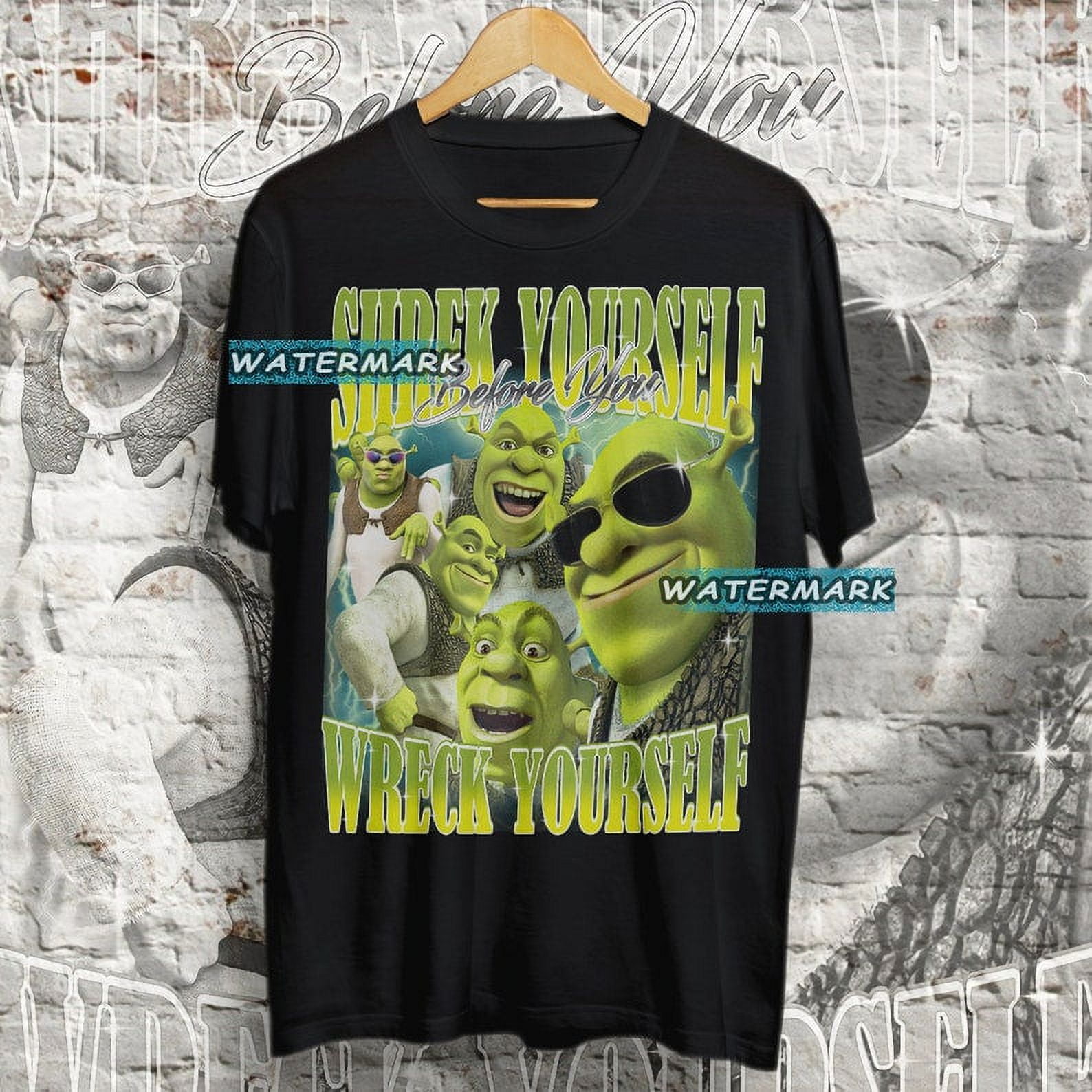 SHREK - Shrek Funny Shirt, Shrek Yourself Before You Wreck Yourself ...