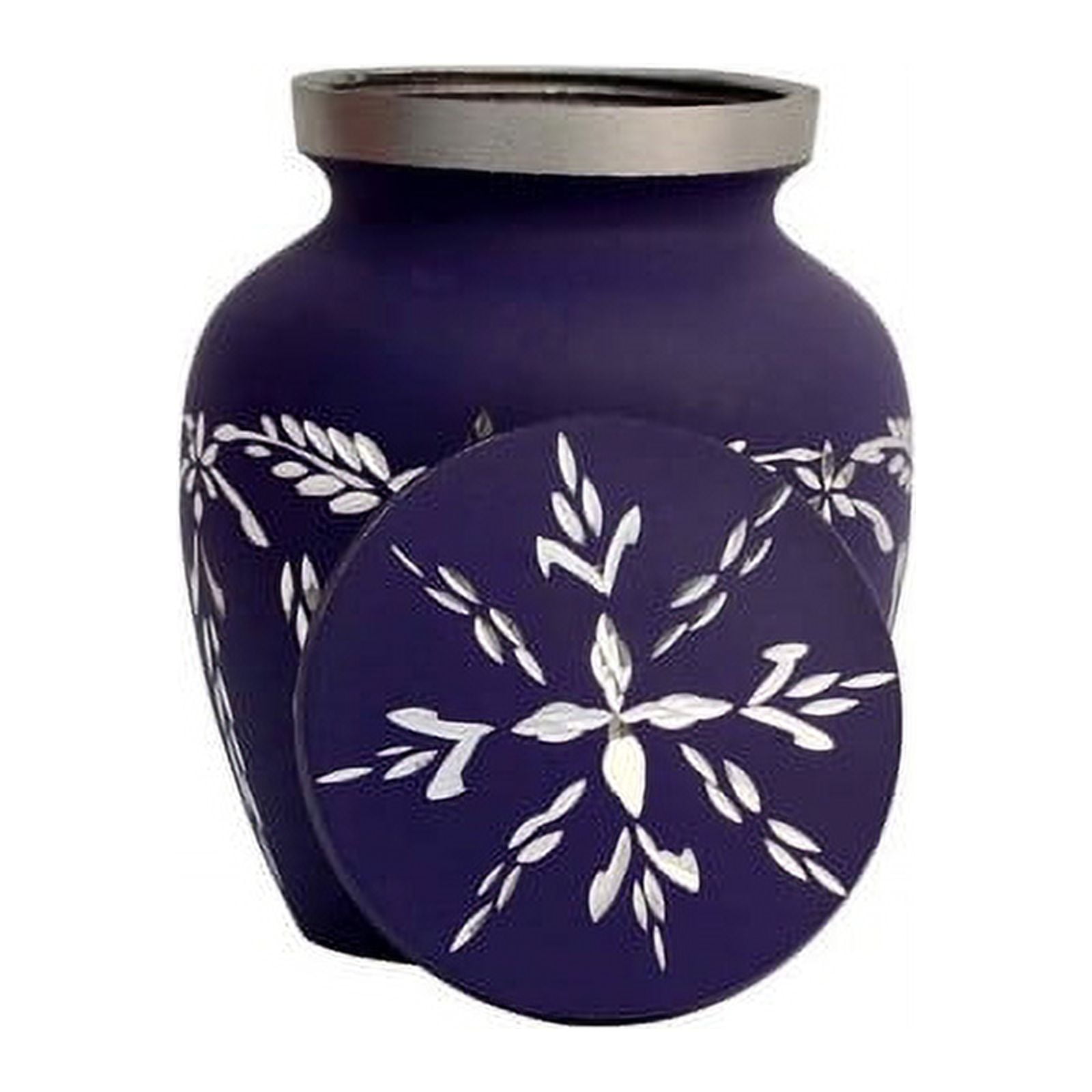 SHREYAS Aluminium PURPLE SL DZ Medium Size Cremation URNs Keepsake Vase ...