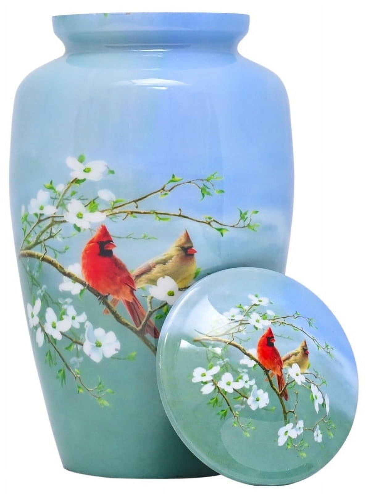 SHREYAS Blue Bird Cremation Urns Material Made Of Aluminium Large Size ...