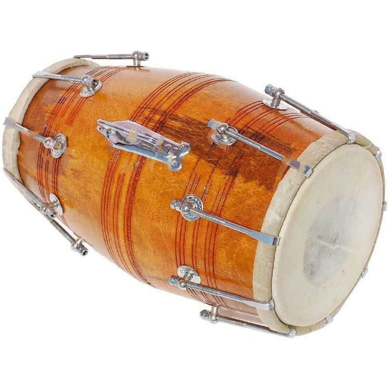 SHREYAS Handmade Wood Dholak SR Amr + Bag Indian Folk Musical ...