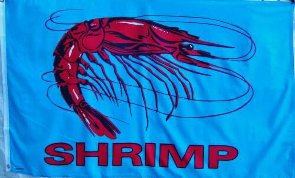 SHRIMP Flag 3'X5' BUSINESS ADVERTISING SEAFOOD SIGN BANNER 3X5 - 100D ...