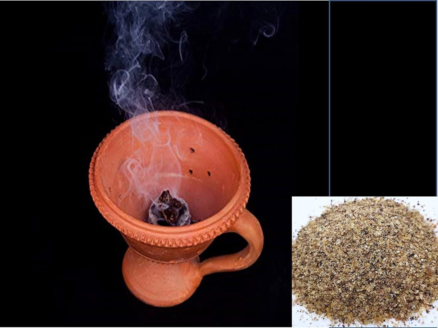 SHRIYAM CRAFTHandmade Natural Clay Dhoop Loban DaniDhuni Burner Holder ...