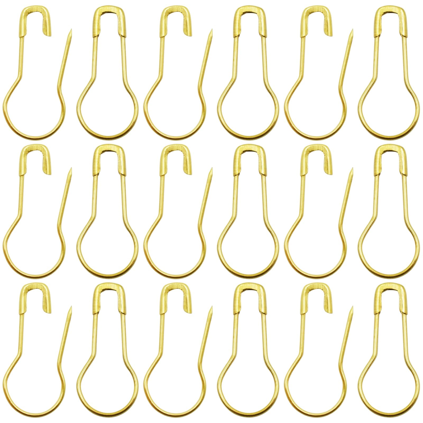 SHRJ 1000pcs Metal Safety Pins, Bulb Gourd Pins, 0.9” Clothing Tag Pin ...