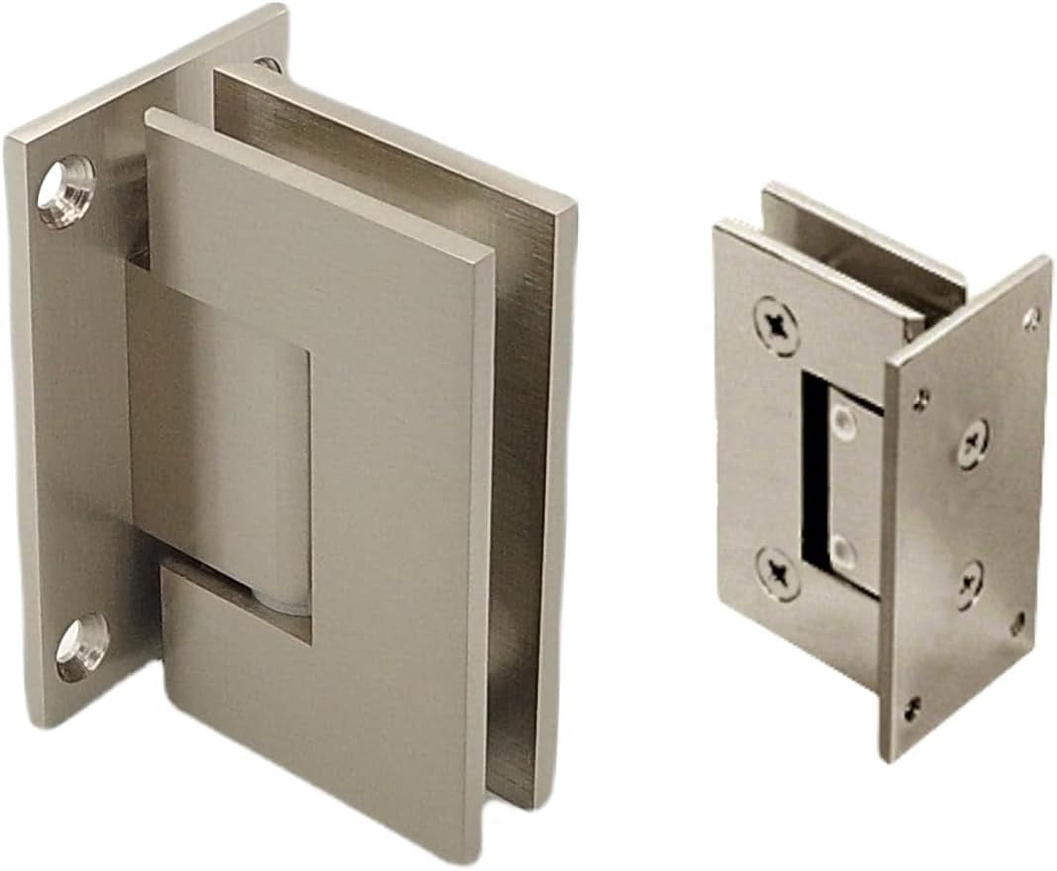 SHS Adjustable Heavy Duty 90 Degree Wall Mount Frameless Shower Door ...