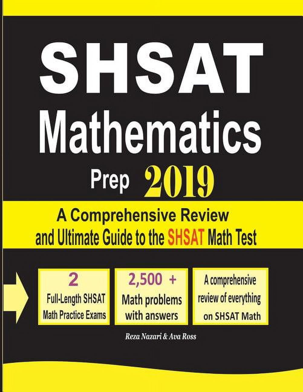SHSAT Mathematics Prep 2019: A Comprehensive Review and Ultimate Guide ...