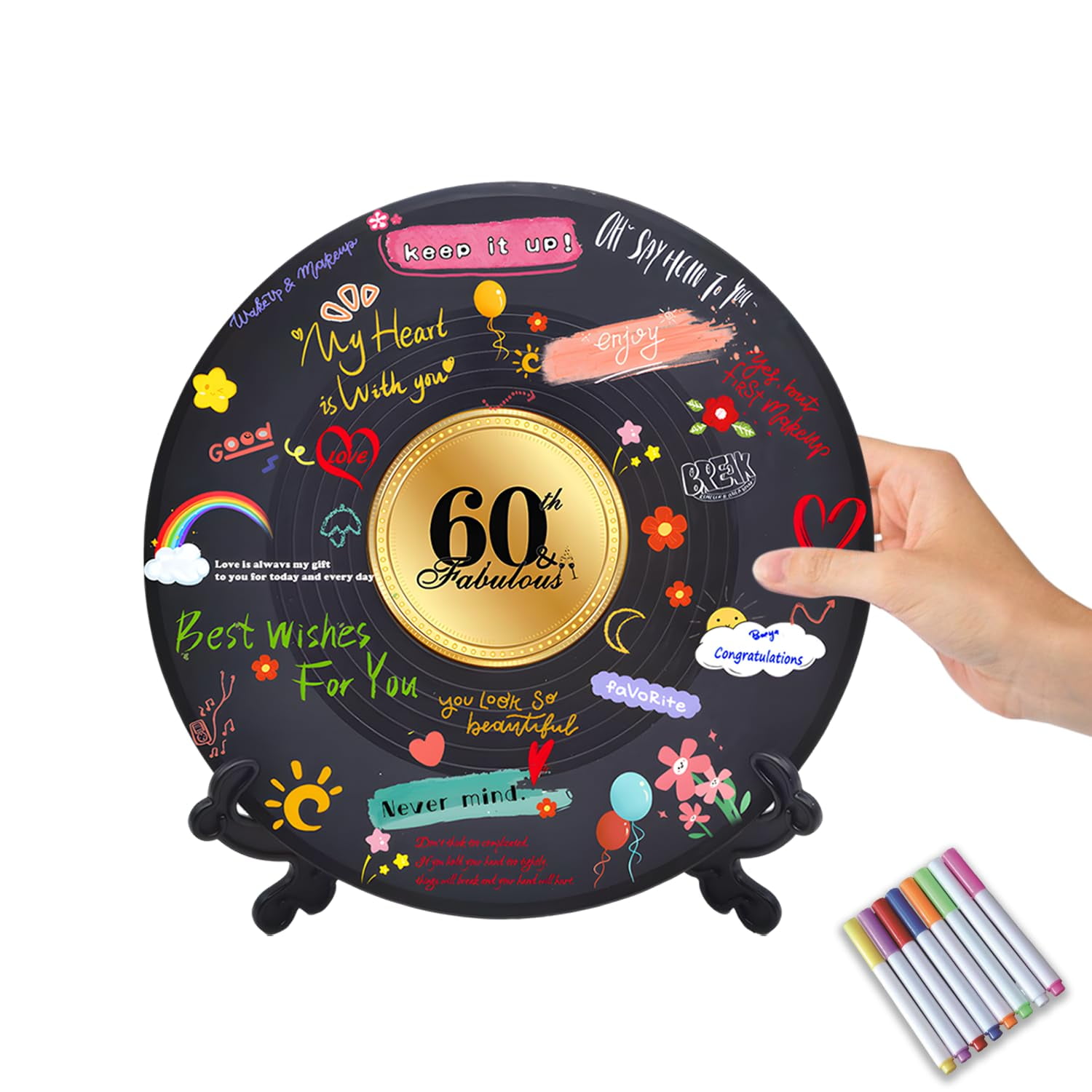 SHSEEN 60th Birthday Decorations Gifts, Happy SMR60th Birthday Signing ...