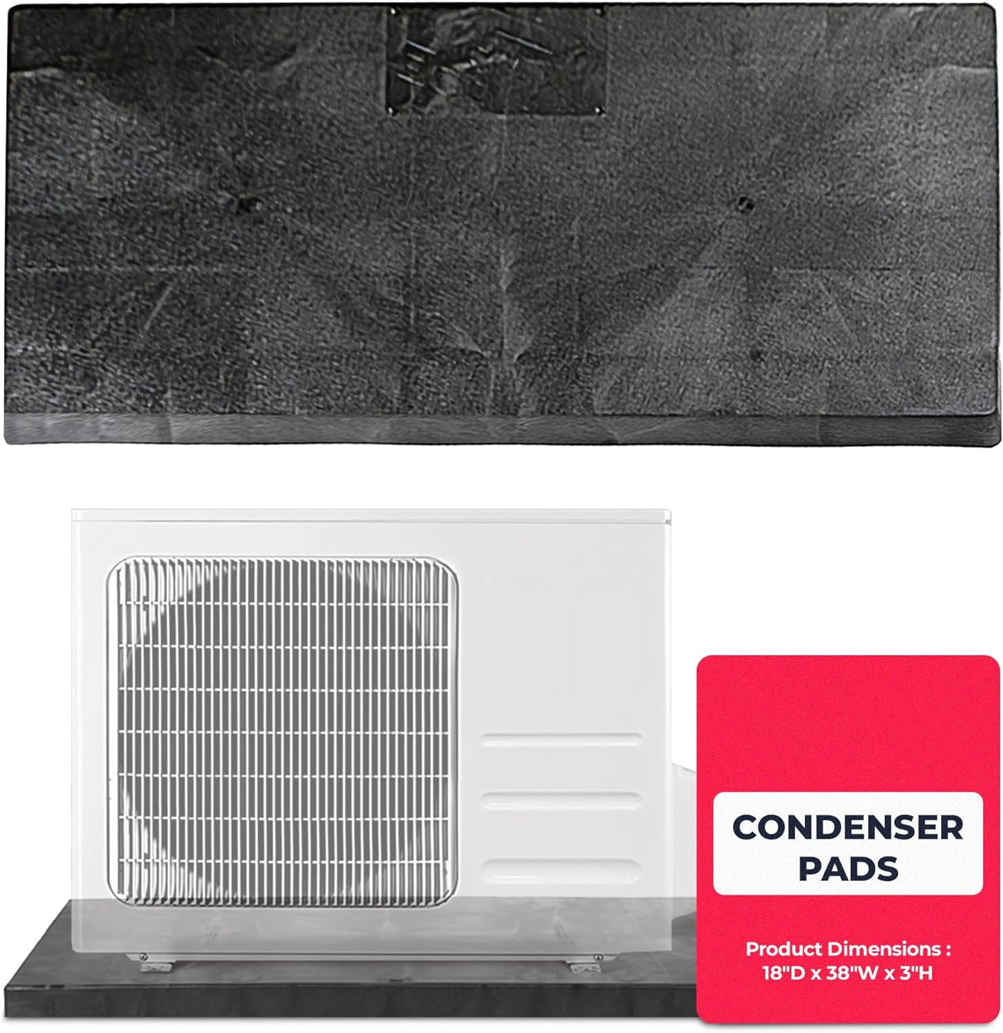 SHSHSIO Equipment Pad for Ductless Mini Split Air Conditioner Heat Pump ...