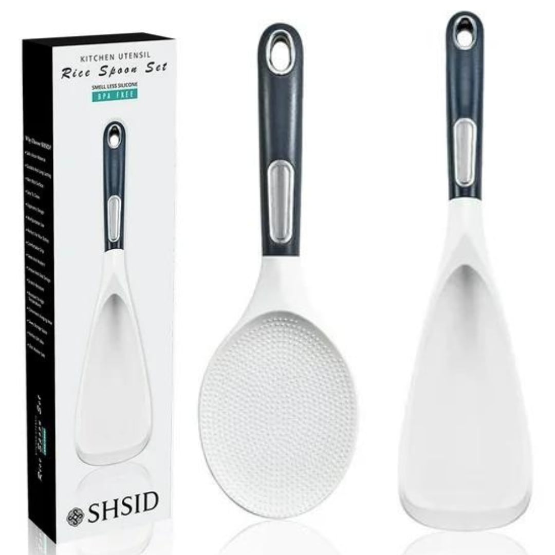 SHSID Cooking Spoon and Rice Scooper for Nonstick Cookwares Great for ...