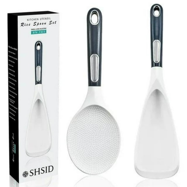 SHSID Cooking Spoon and Rice Scooper for Nonstick Cookwares Great for ...