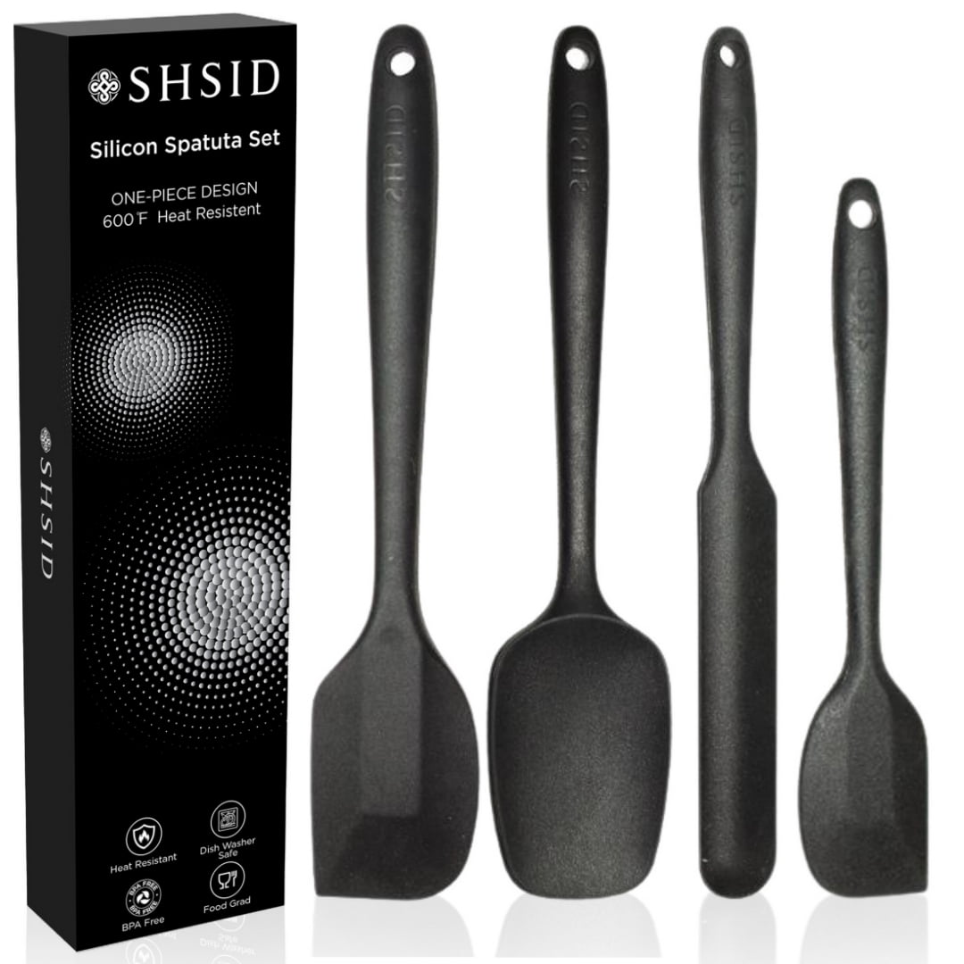 SHSID Silicone Spatulas Set, Heat Resistant, Perfect for Baking ...