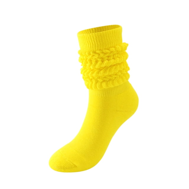 SHTXOZHI 3 Pairs Women's Slouch Socks Cozy Crew Scrunch Frilly Socks ...