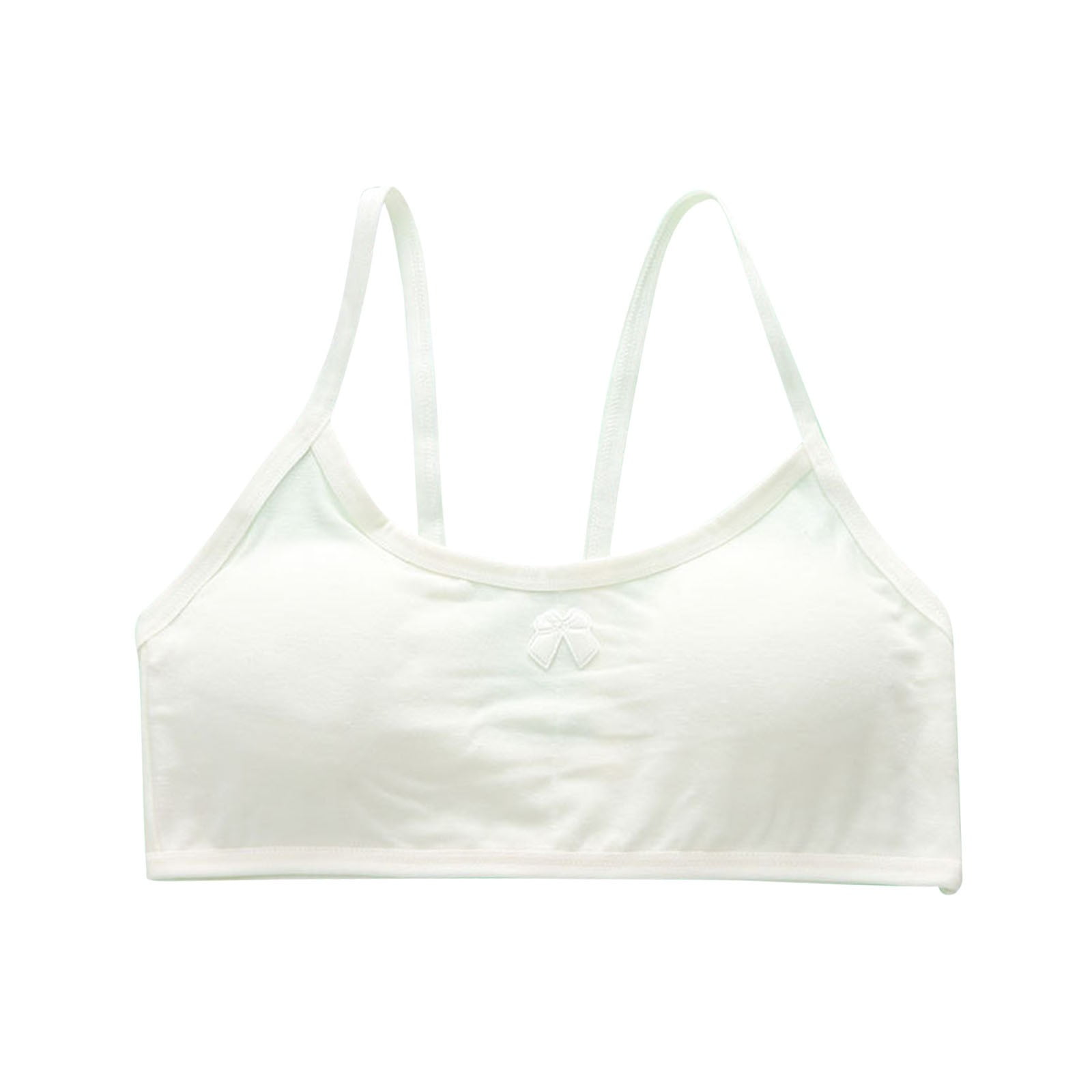 SHTXOZHI Girls Bras Cotton Training Bras Spaghetti Strap Yoga Sports ...