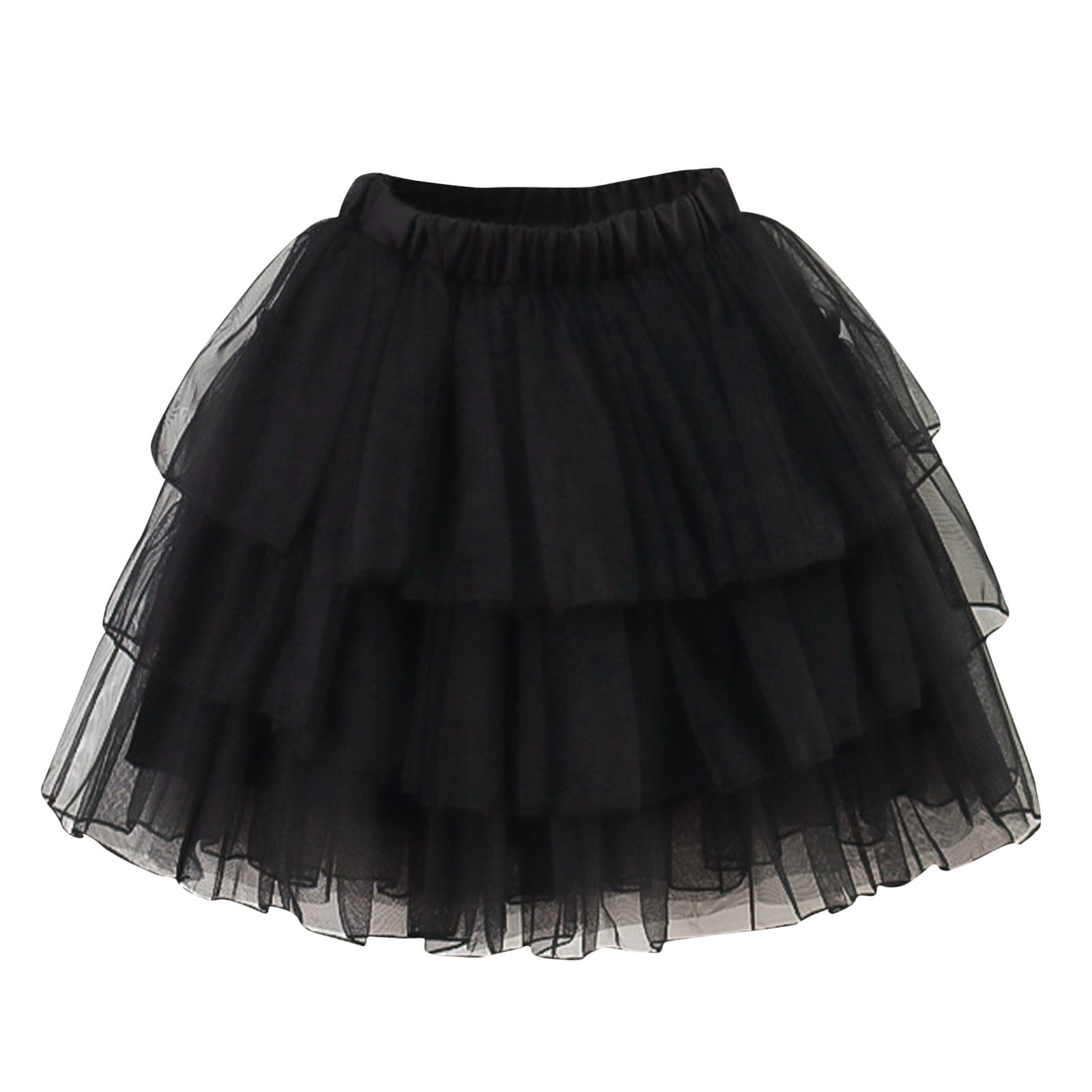 SHTXOZHI Little Girls Layered Tulle Skirt Toddler Summer Birthday Party ...