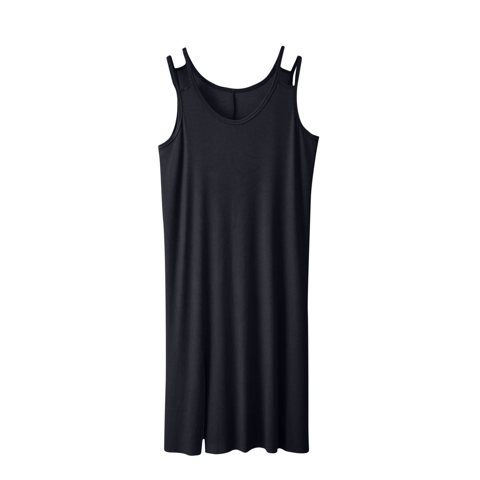 SHTXOZHI Women's Summer Sleeveless Nightgown Spaghetti Strap Tank Sleep ...