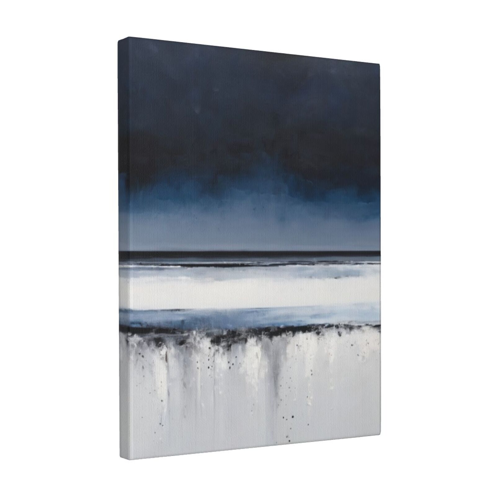 SHUISHANHUABlack and beach ramed canvas printed wall art set with ...