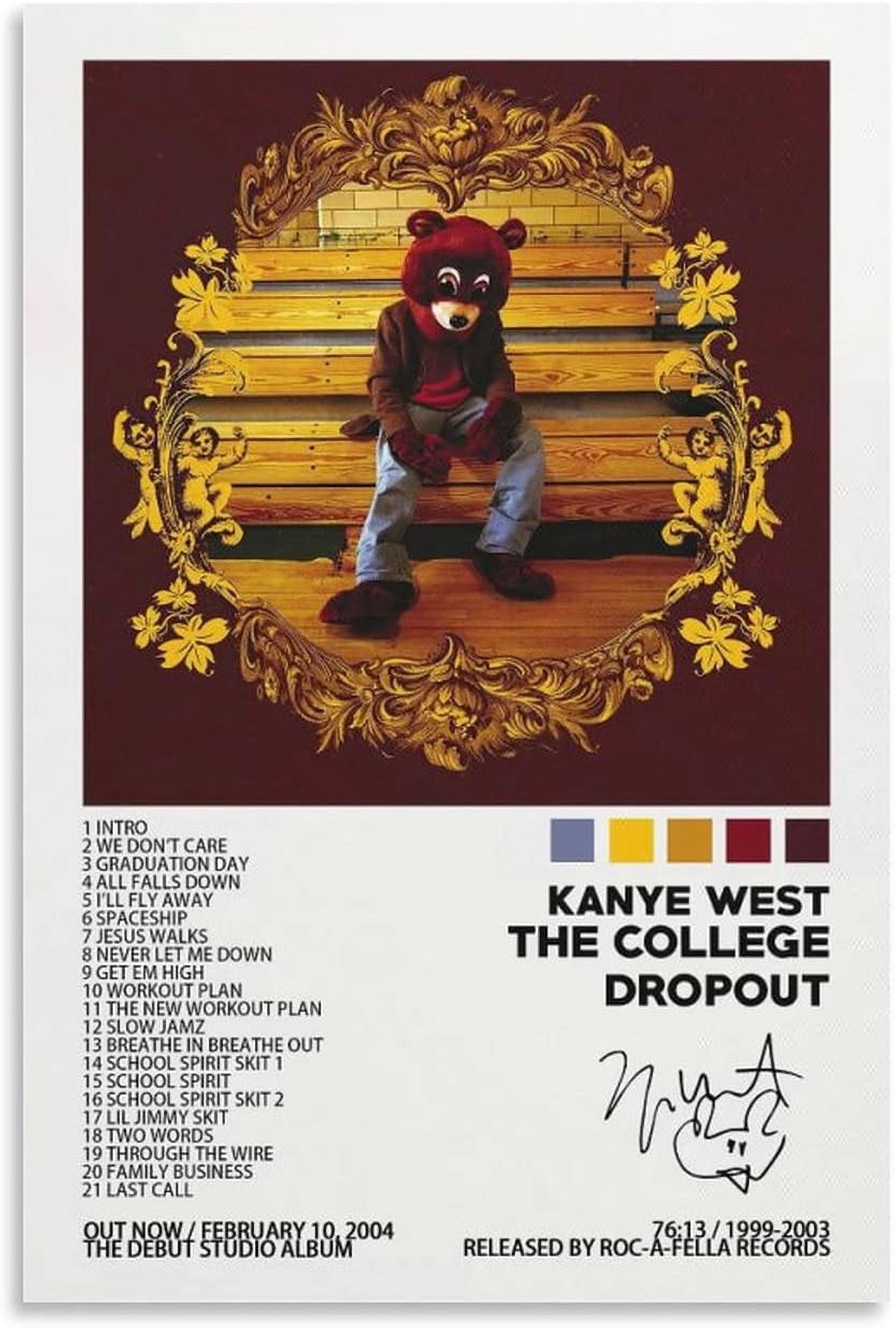 SHUKI Kanye Posters The College Dropout Album Cover Poster for Bedroom ...