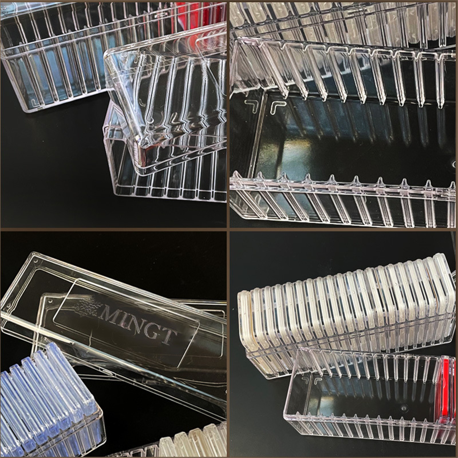 SHULIN Coin Storage Box Case For 20 Slab Coin Holders, Clear ...
