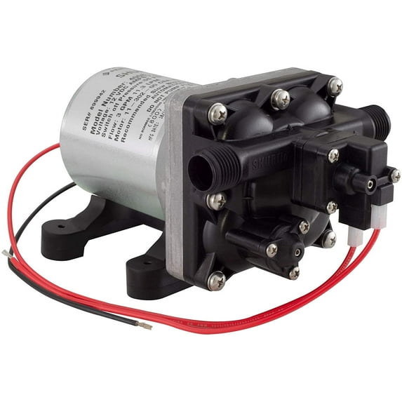 Shurflo RV Fresh Water Pump, 3.0 GPM, 12V, 4008-101-A65, Quiet, Self ...