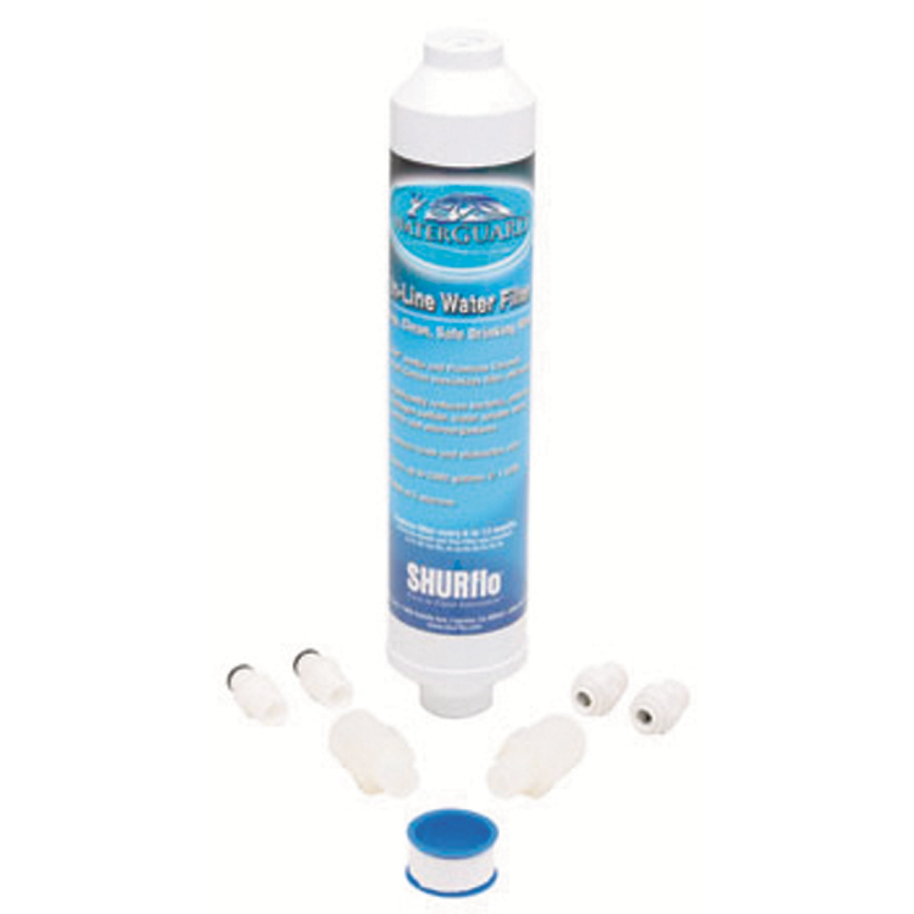 Shurflo 9400950 WaterGuard Universal In Line RV Drinking Water Filter ...