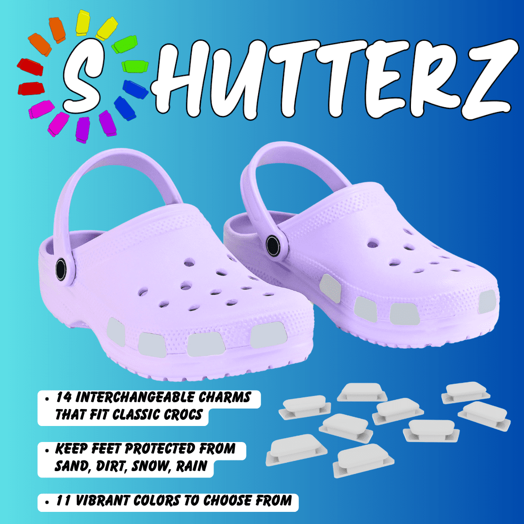 SHUTTERZ 14 Pack Shoe Charms (Gray) - Walmart.com