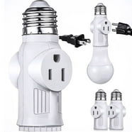GOTHICANA BY EMP(2 Packs) Light Socket Outlet Adapter, 3-In-1 Light ...