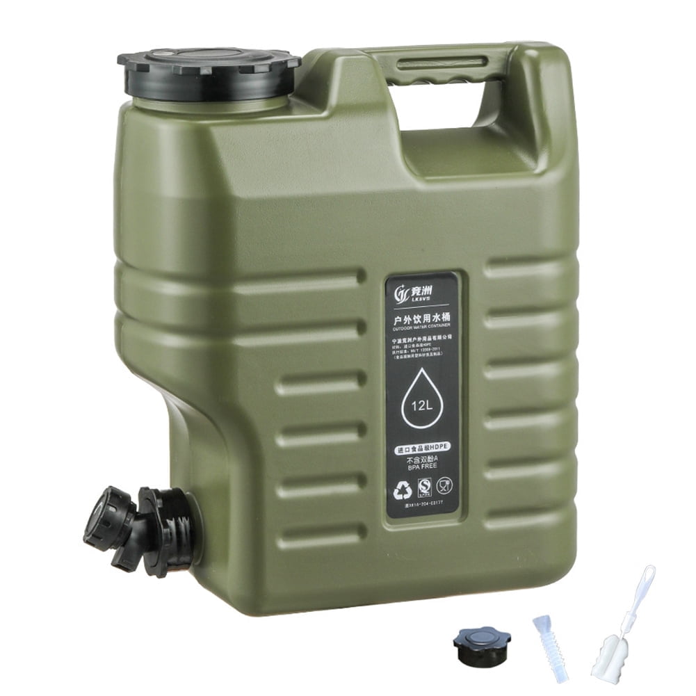 SHUWND 3.2 Gallon/12L Outdoor Tactical Bucket, Camping Water Tank with ...