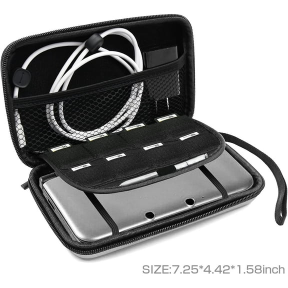 Full Housing Case Shell for Nintendo 3DS XL, White Black Full Cover ...