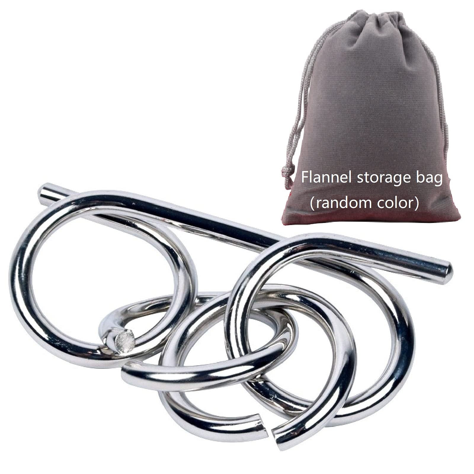 SHUYUE Large Wire Metal DHF10 Puzzle IQ Test Mind Game Toys Brain ...