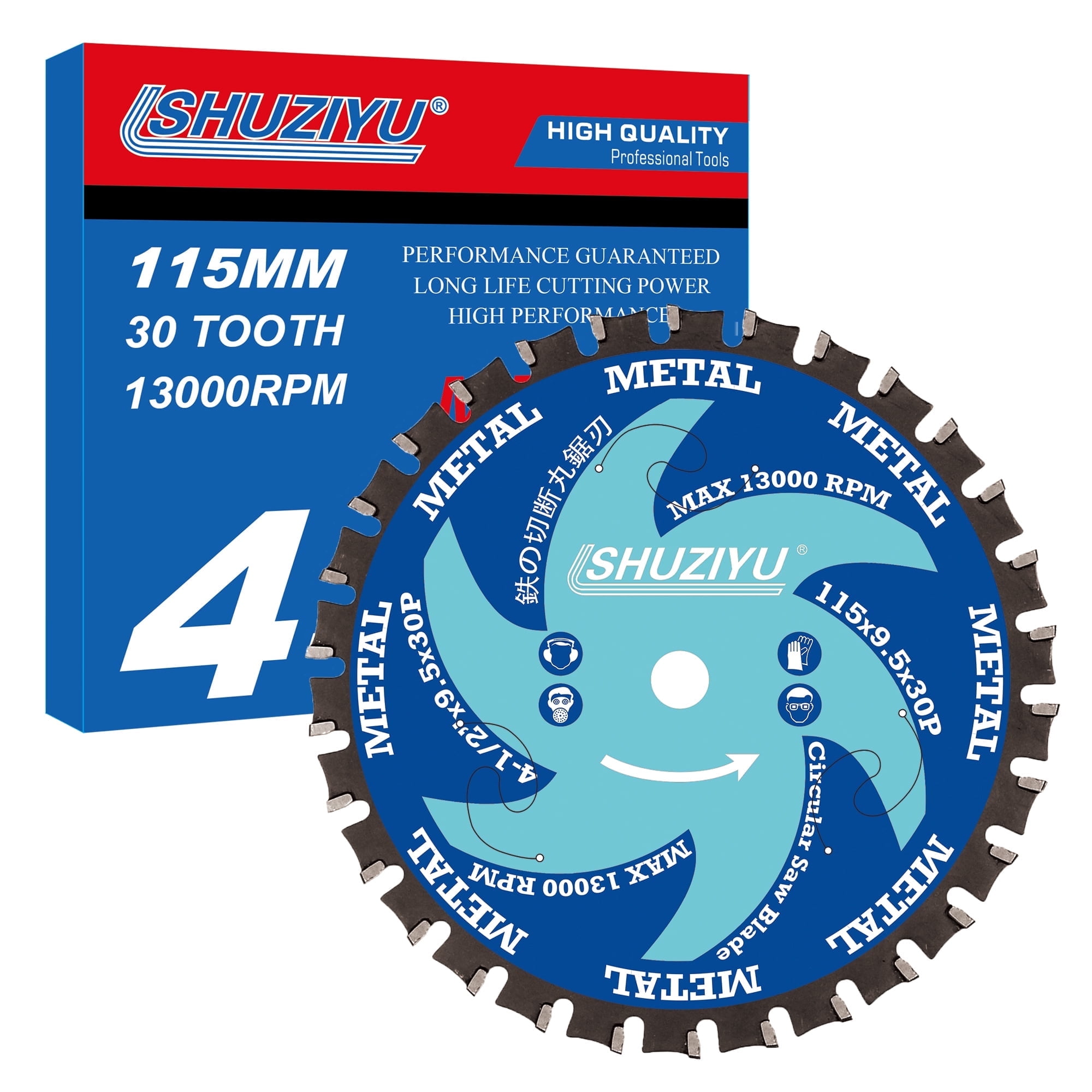 SHUZIYU 4-1/2" Metal Cutting Circular Saw Blade, 30T for Cordless saw - Walmart.com