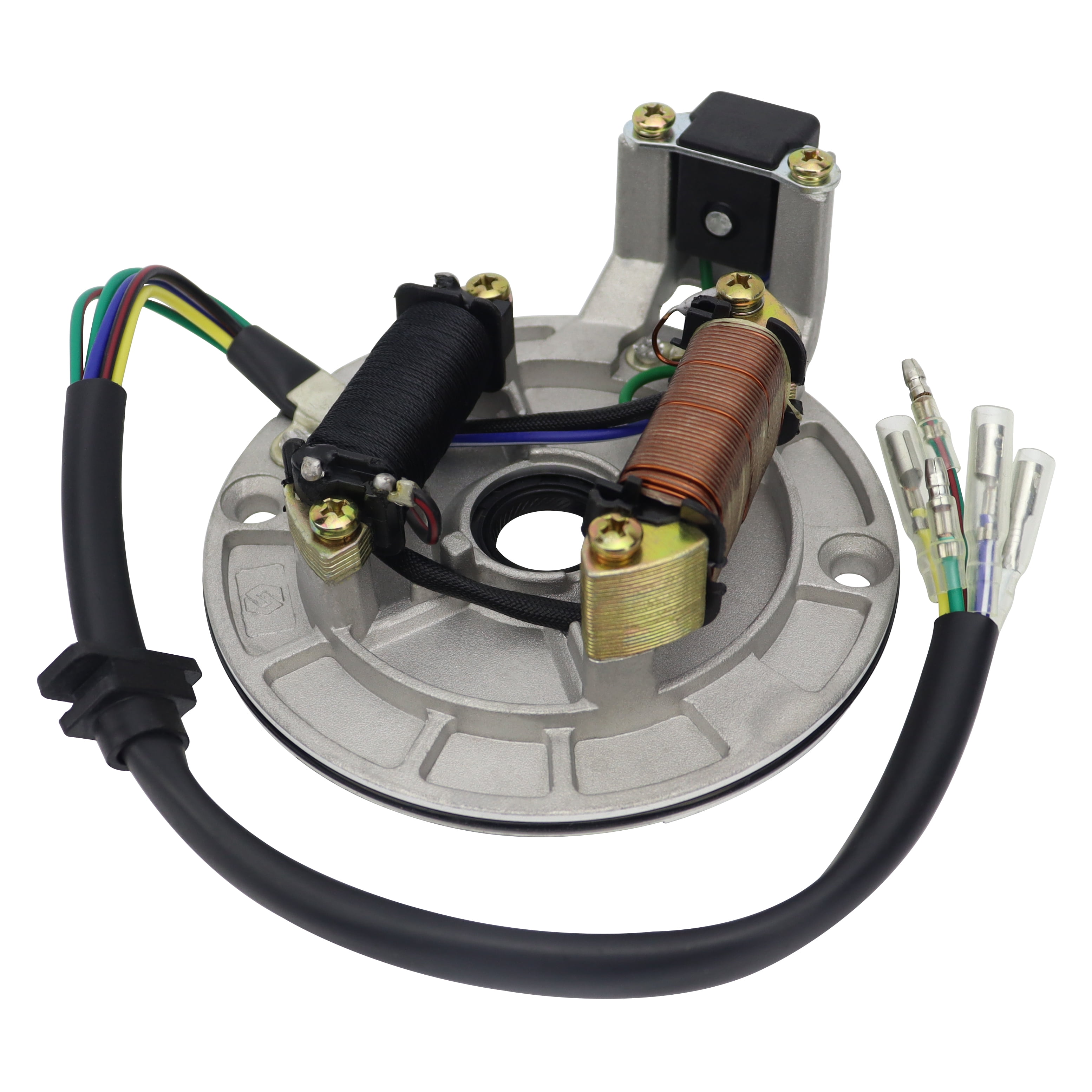 SHUmandala 2 Coil Stator Magneto Replacement for ATV 50cc 70cc 90cc ...