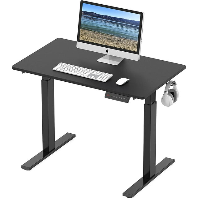 SHW Electric Adjustable Height Desk, 40-Inch, Easy Assemble for Home or ...