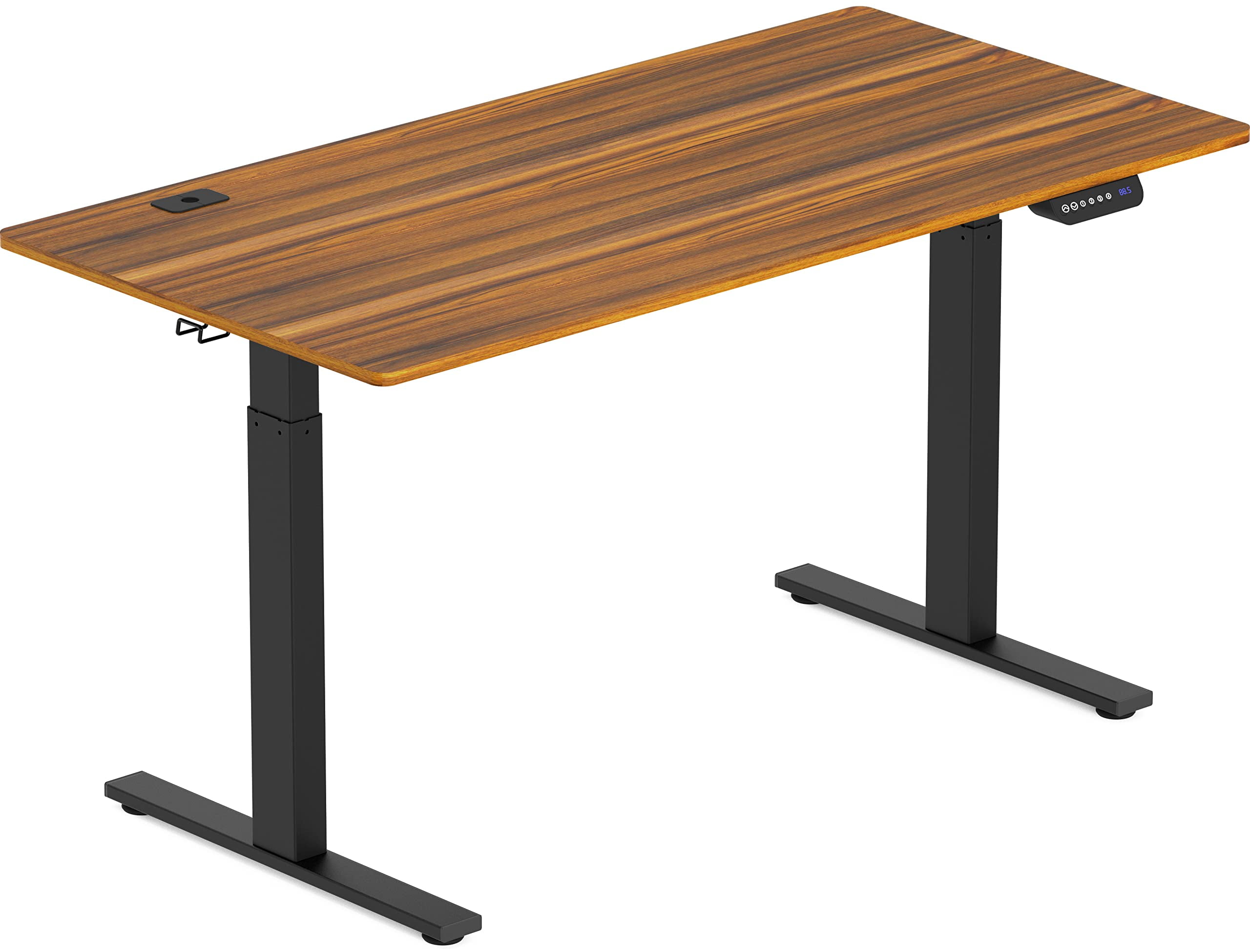 SHW 55 Inch Large Electric Height Adjustable Computer Standing Desk ...