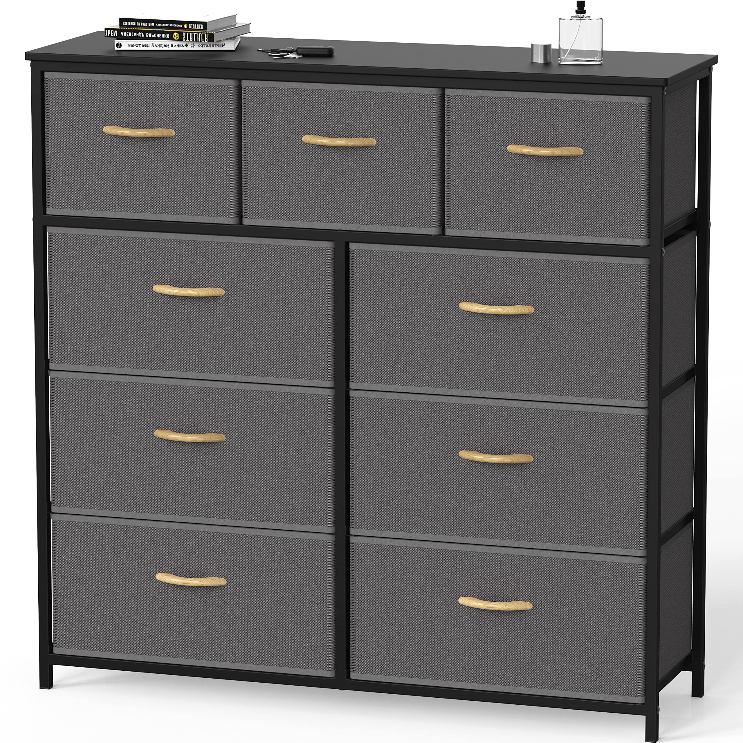 Ridgedale 9-drawer Dresser Weathered Dark Brown - Walmart.com