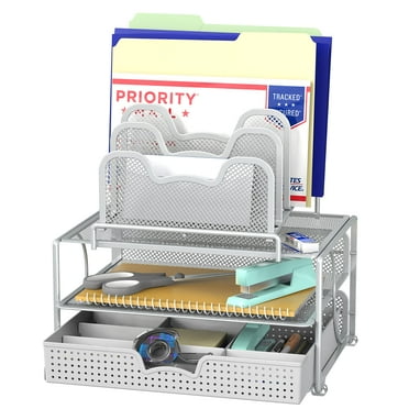FITUEYES Printer Stands， Large Desktop Paper Organizer, White - Walmart.com