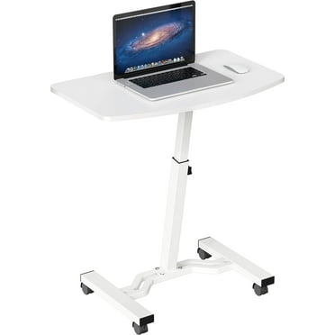 Mount-It! Height Adjustable Computer Cart | Mobile Computer Desk ...