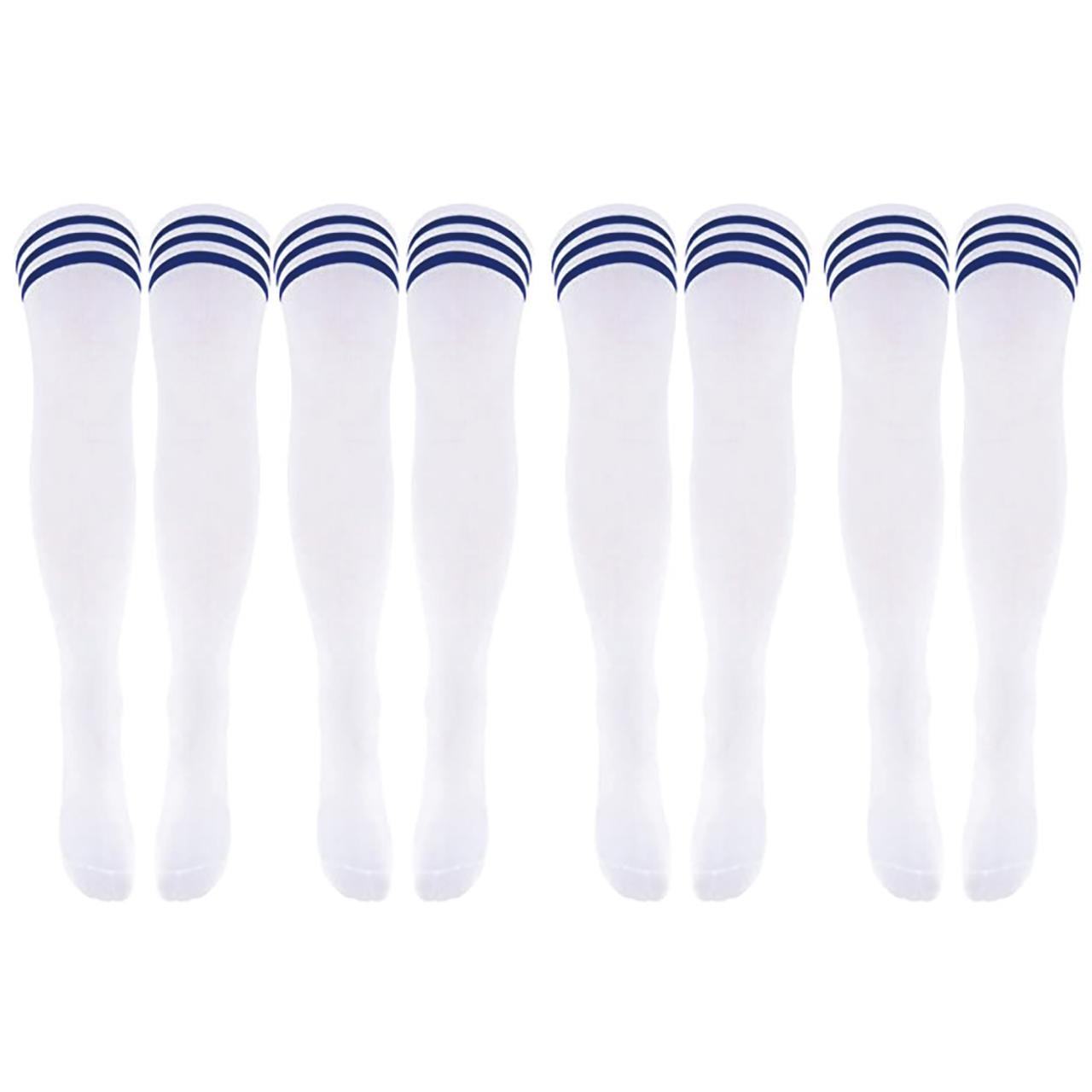 SHX Women's Fashion Cotton Over The Knee Socks Compression Knee High ...