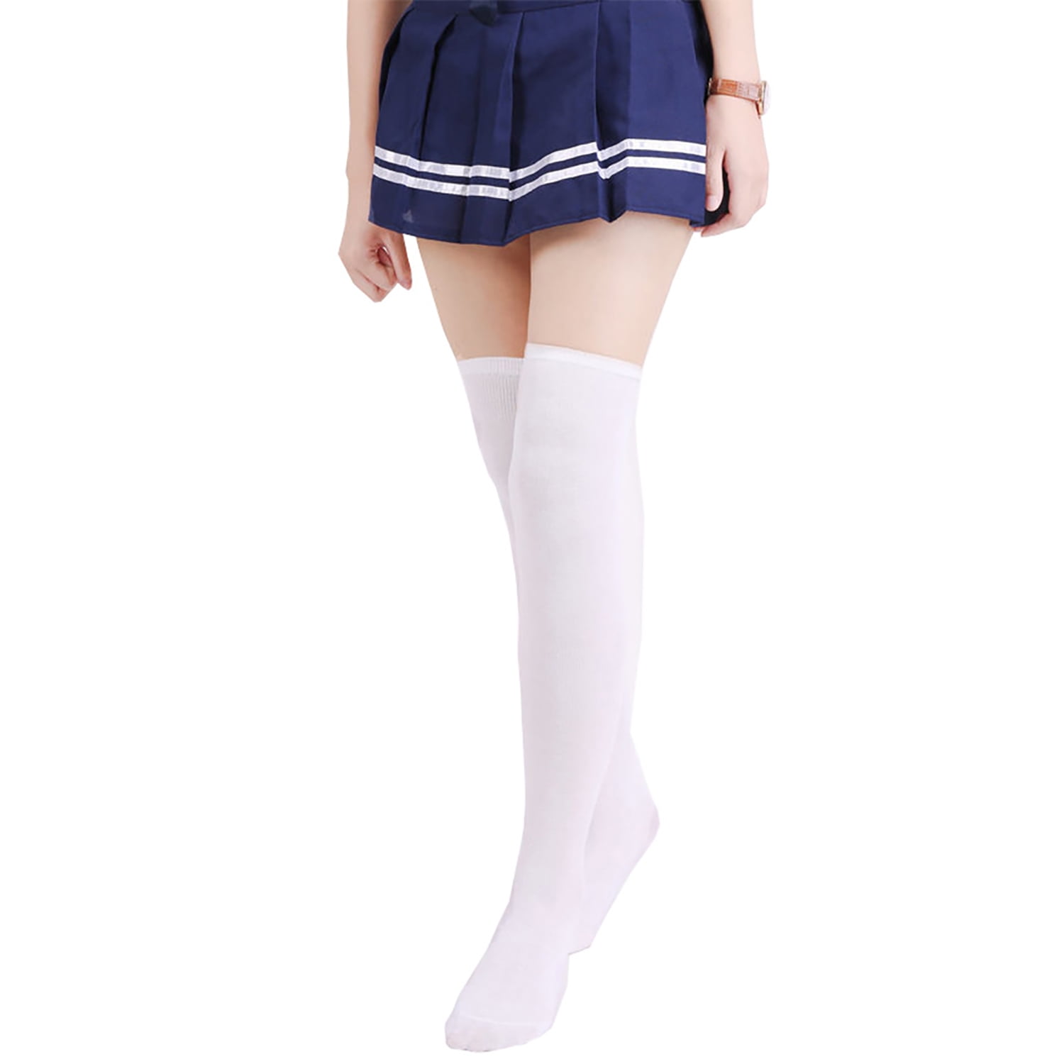 SHX Women's Fashion Cotton Over The Knee Socks Compression Knee High ...