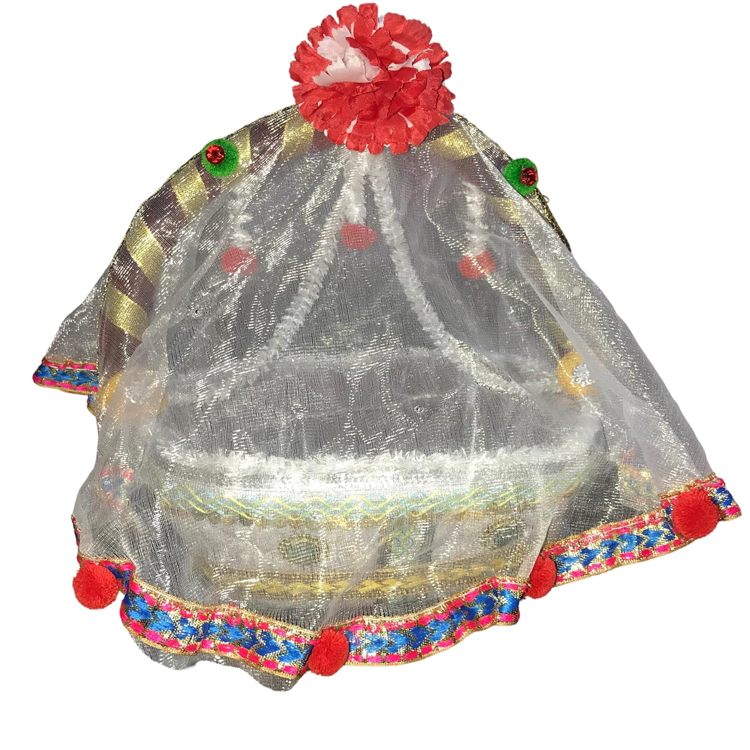 SHYAM KRANTI FANCY GALLERY Creations Feather BasketTokri for Laddu Gopal Ji Multicolour Pack of ...